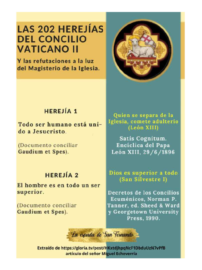 202 Herejías Del CVII | PDF