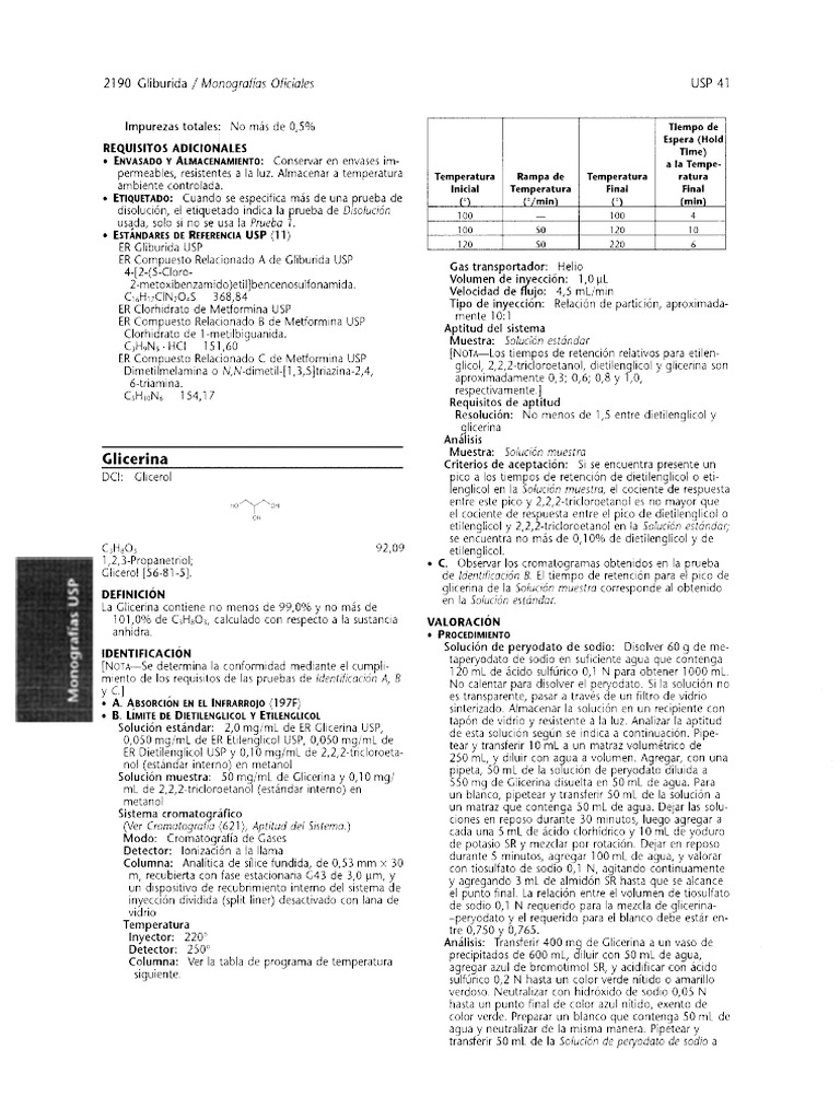 Glicerina FARMACOPEA | PDF Glicerina FARMACOPEA | PDF
