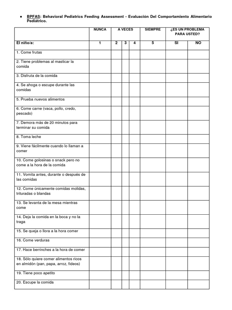 BPFAS PARA CONSULTORIO | PDF