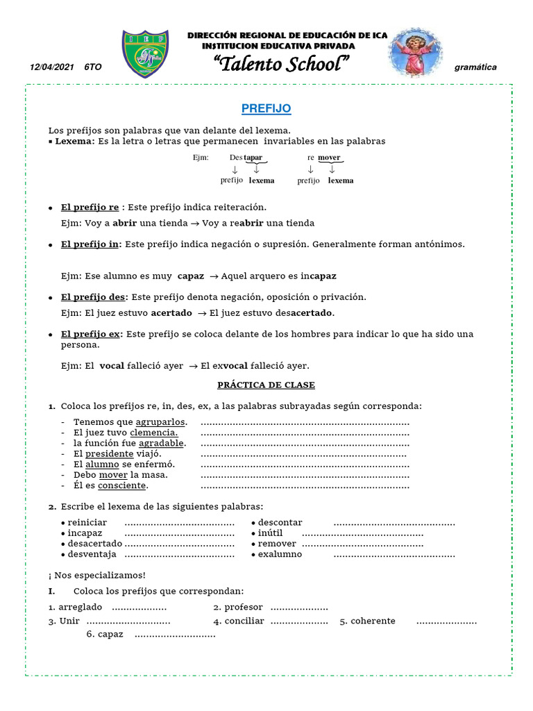 Prefijo 12.04 | PDF | Gramática | Lingüística