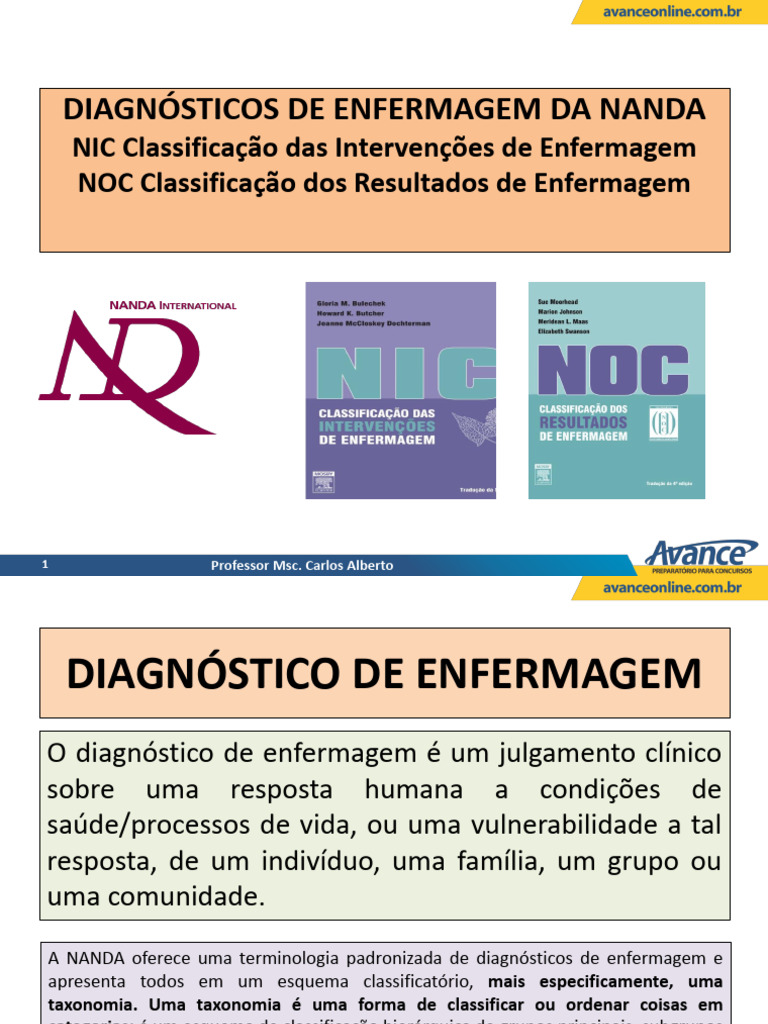 Diagnósticos de Enfermagem Da Nanda (Nicnoc) | PDF | Enfermagem ...
