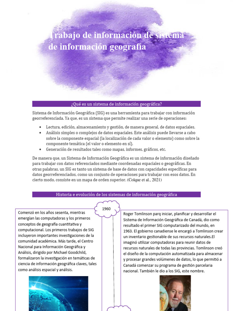 Qué es un sistema de información geográfica | PDF | Sistema de ...
