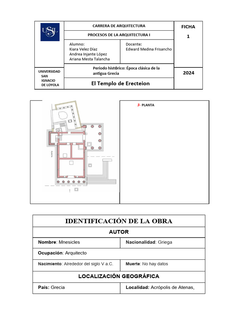 Ficha arquitectónica | PDF