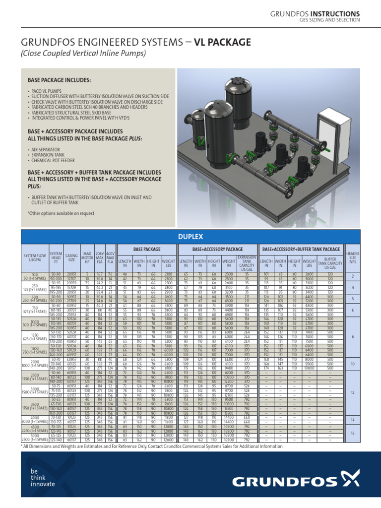 VL, VLS Brochure | Download Free PDF | Pump | Gas Technologies