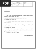Dossier Evalution 5ème Année de Prer - Copie | PDF | Choix multiple | Linguistique