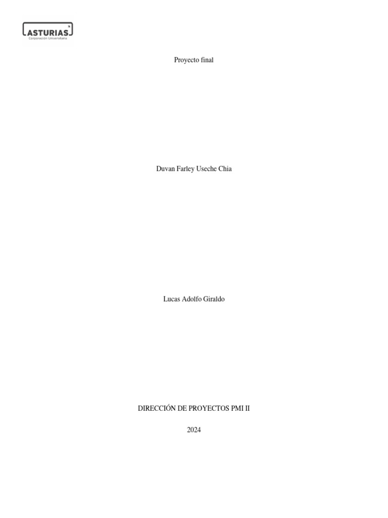 Trabajo Final Gestion Pro 2 | PDF | Contratista general | Póliza de seguros