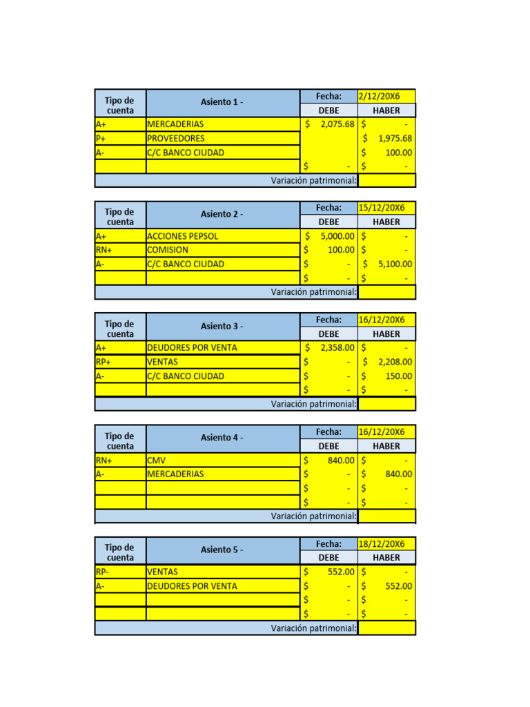 Ejercicio Integral 2 Practica | PDF | Dinero | Pagos