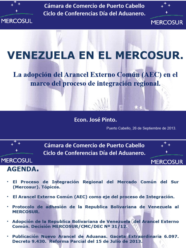 Clase de Mercosur | PDF | aduana | Arancel
