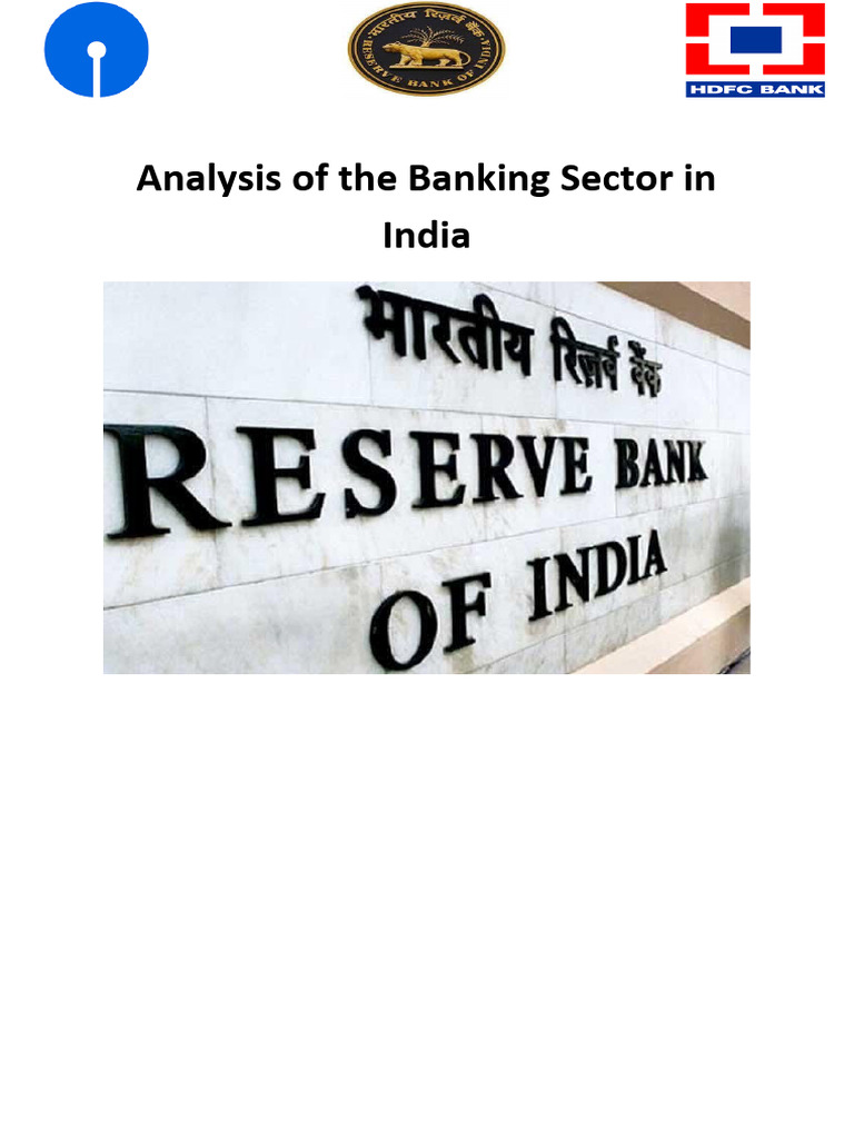 Analysis of The Banking Sector in India | PDF | Banks | Reserve Bank Of ...