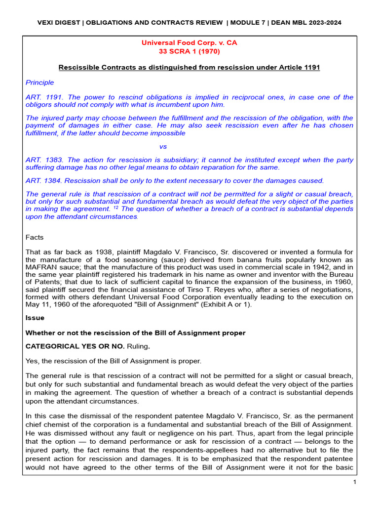 MODULE-7 | PDF | Breach Of Contract | Fraud