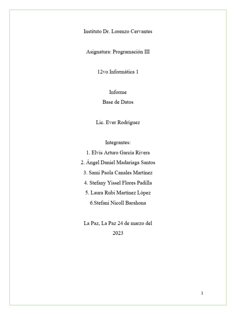 Base De Datos Pdf Bases De Datos Cliente 