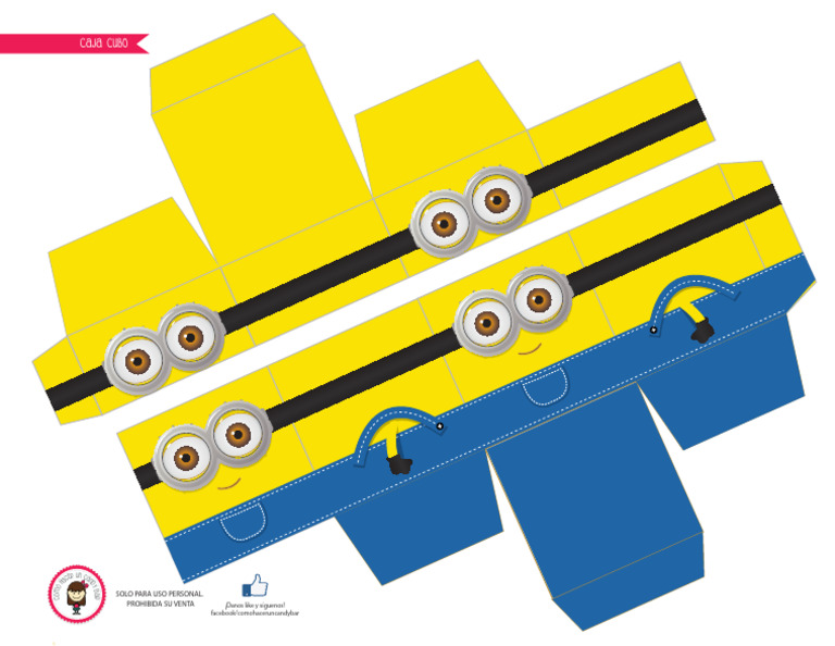Imprimible Gratis Caja Minions 1 Pdf