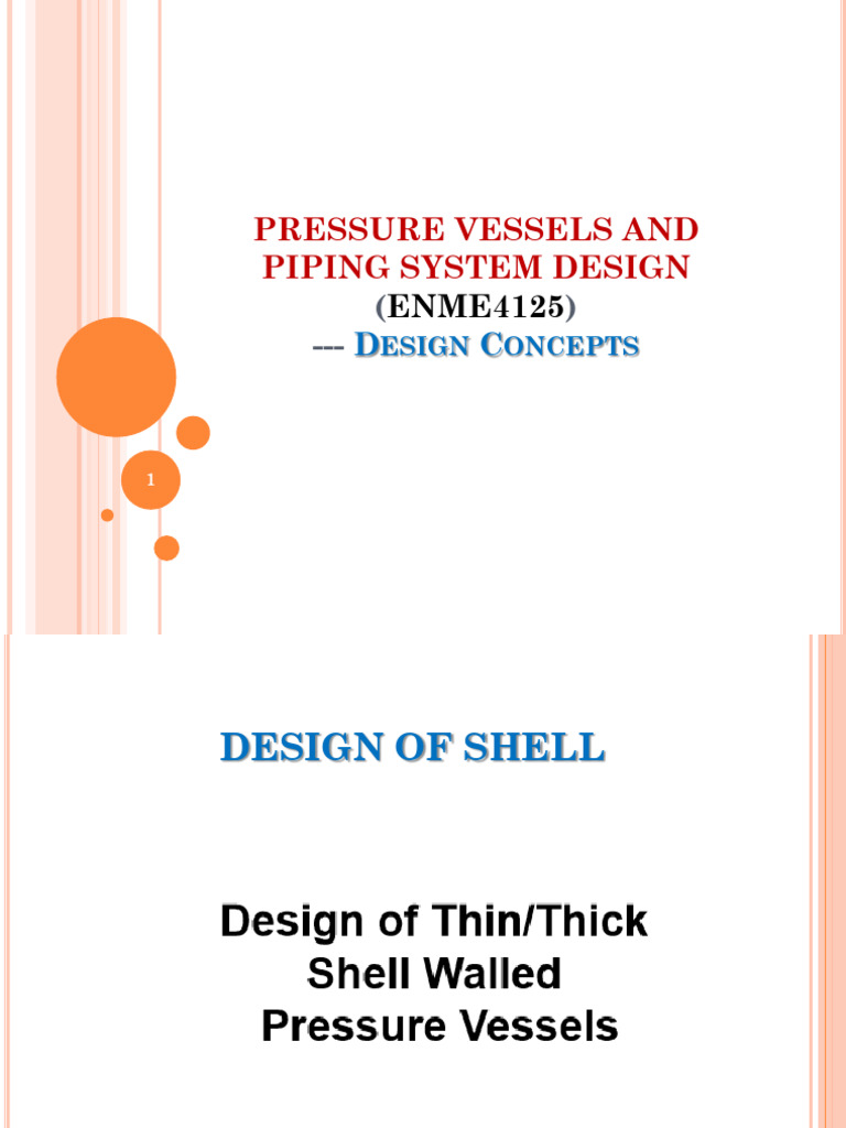 Thin Walled Pressure Vessel Design | PDF | Continuum Mechanics ...