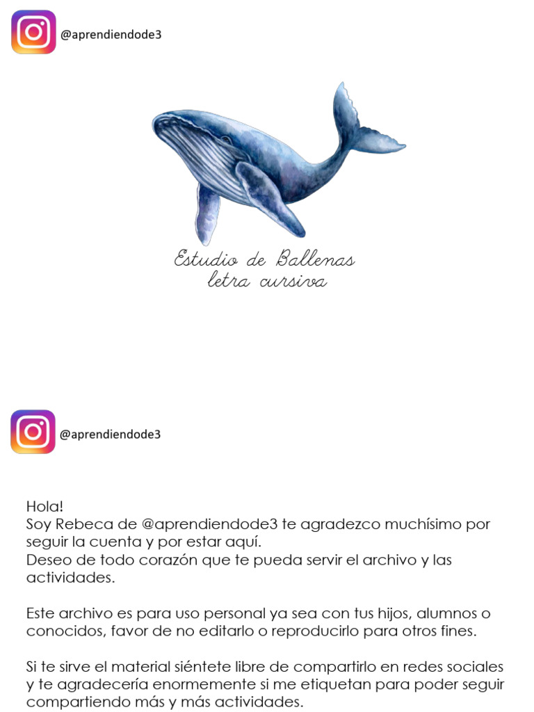 Estudio de Ballenas - Aprendiendode3 | PDF | Mamíferos marinos ...