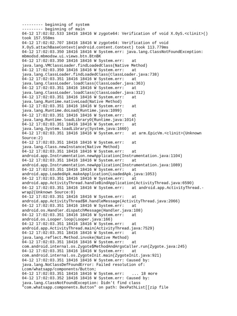 Logcat | Download Free PDF | Java (Programming Language) | Mobile App