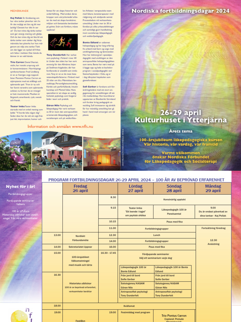 Nordiska Fortbildningsdagar 2024 v06 | PDF