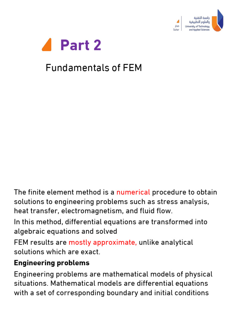 FEM Part 2 - FL22 | PDF | Finite Element Method | Equations