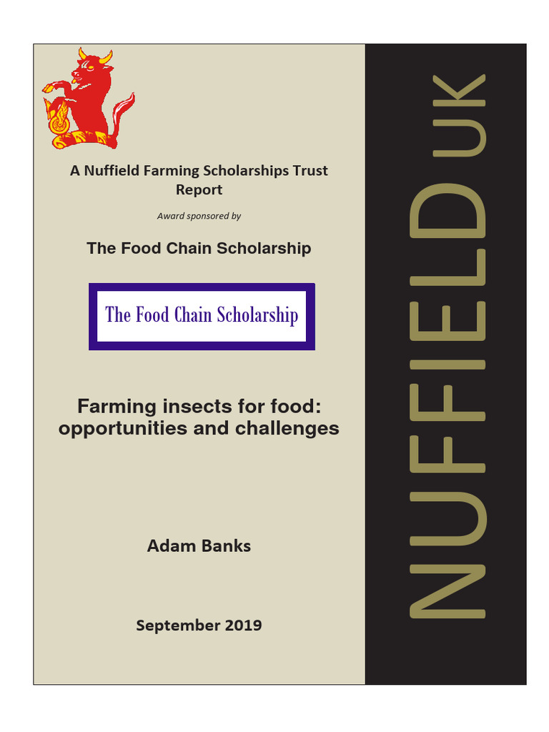 2018 UK Adam Banks Farming Insects For Food Opportunities and ...