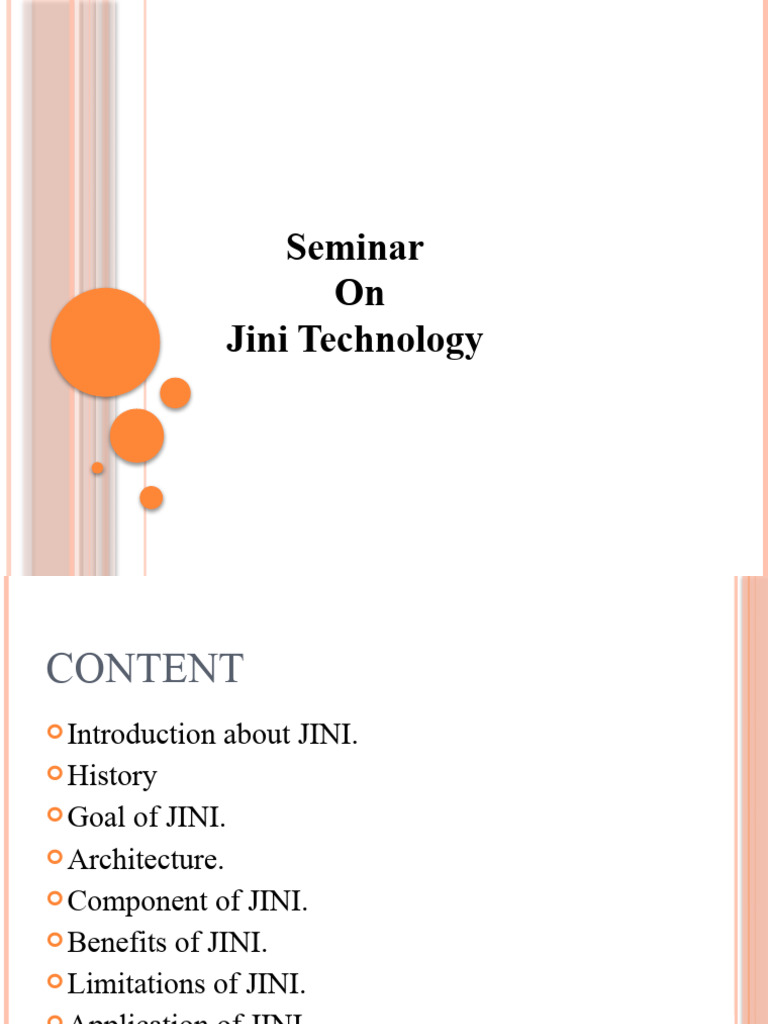 Jini Technology | PDF | Computer Network | Object (Computer Science)