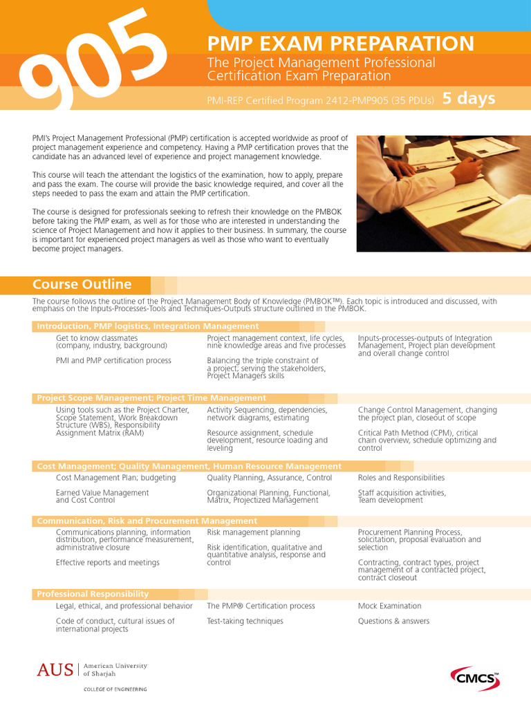 p905-pmp Exam Preparation Brochure | PDF | Project Management ...
