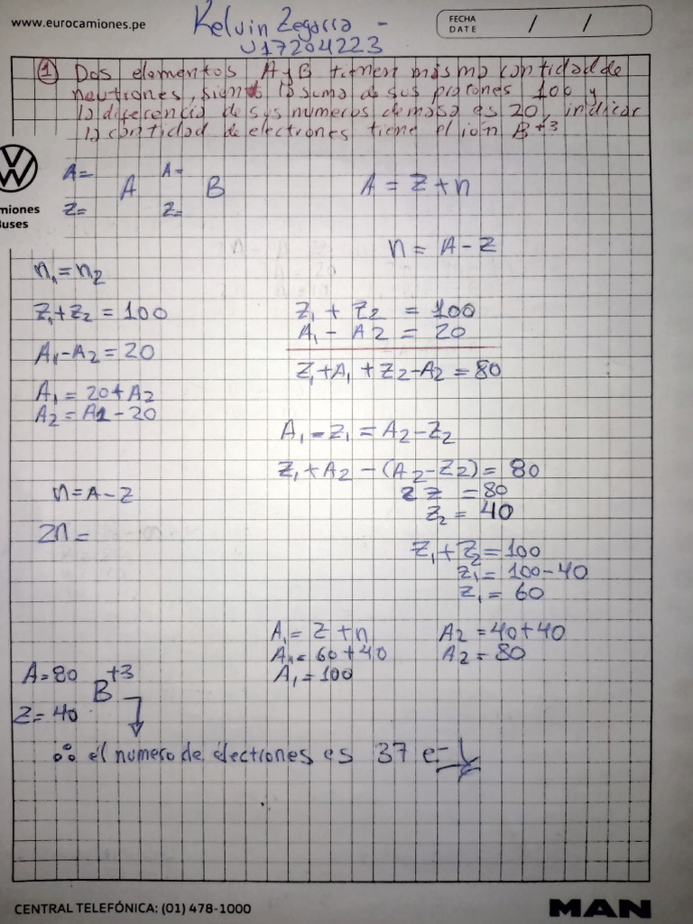 s02.s2 resolver ejercicios quimica general - kelvin zegarra | PDF