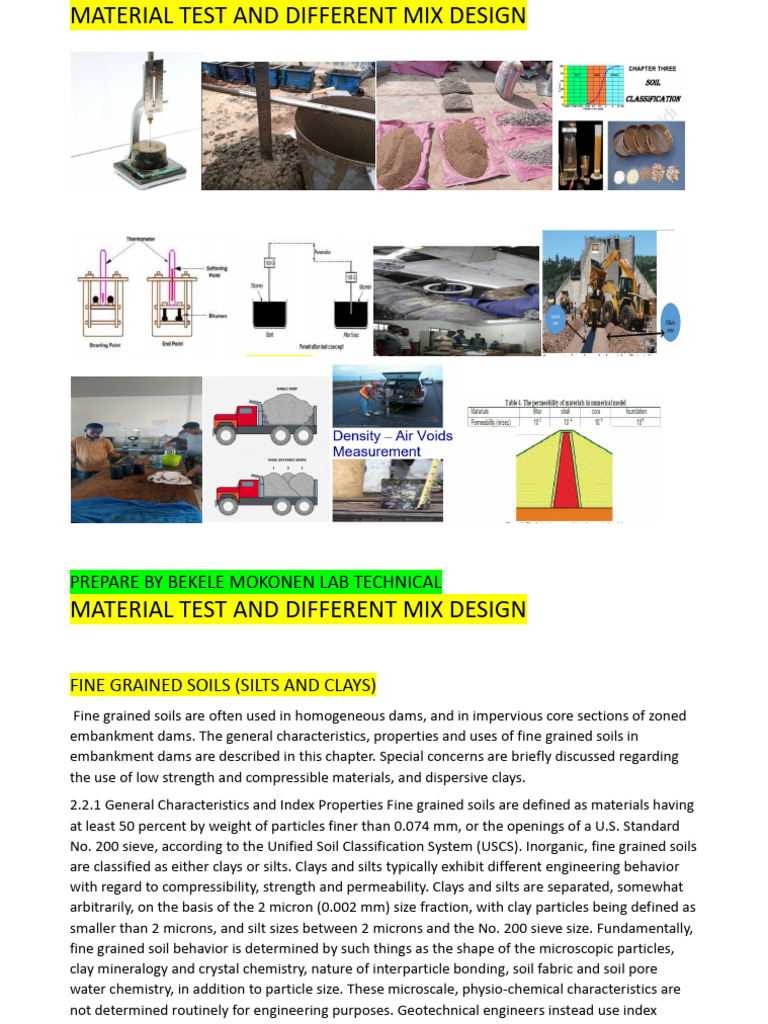 Noote Book Bekele | PDF | Silt | Permeability (Earth Sciences)