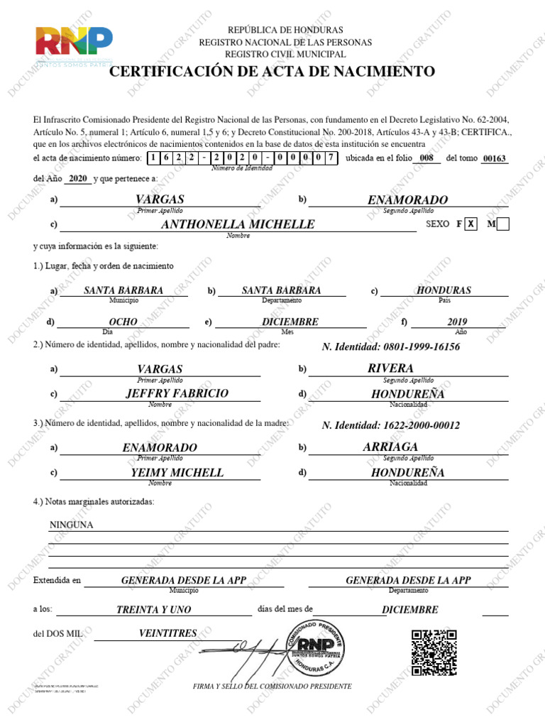 Anthonella Partida Nacimiento | PDF | Gobierno | Instituciones sociales