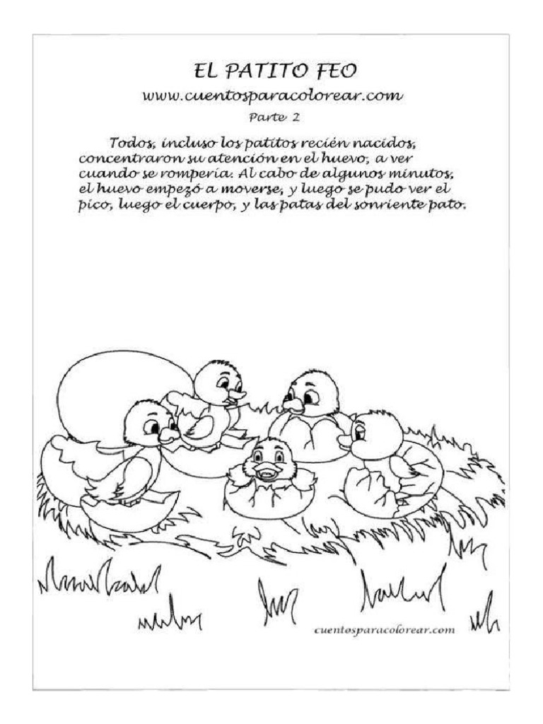 El patito feo colorear | PDF