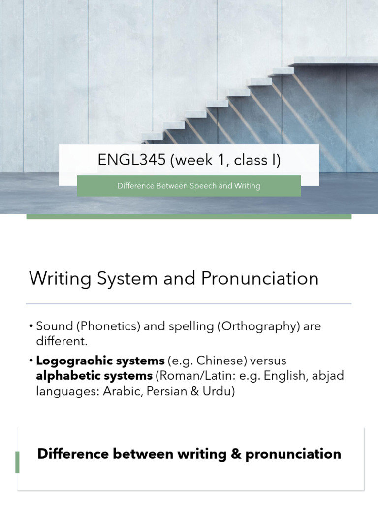 Week 1-Class 1-Difference Between Spelling and Pronunciation | PDF ...