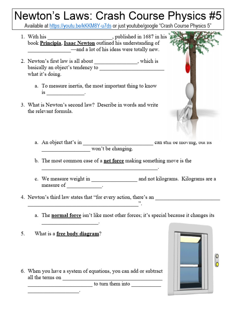 Crash Course Physics 5 Newton's Laws | PDF