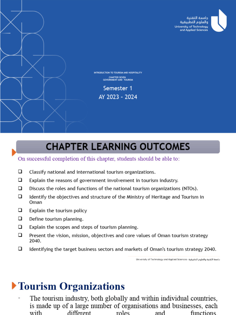 Chapter 7 Government and Tourism | PDF | Tourism | Oman