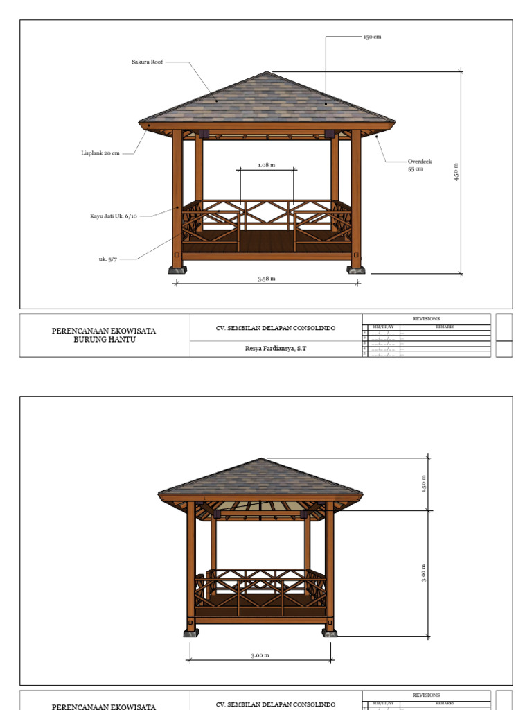 Detail Gazebo Kecil | PDF