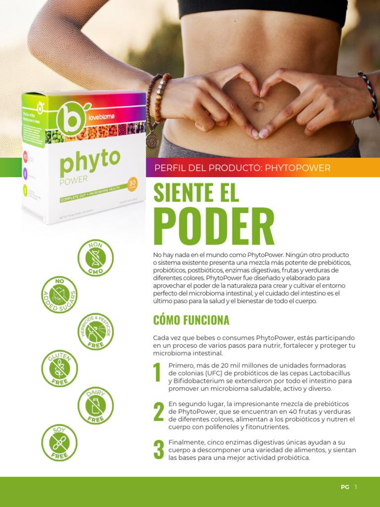 Perfil de Producto - PhytoPower | PDF | Digestión | Alimentos