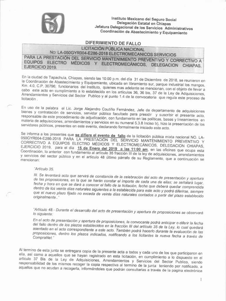 Diferimiento de Fallo | PDF Diferimiento de Fallo | PDF