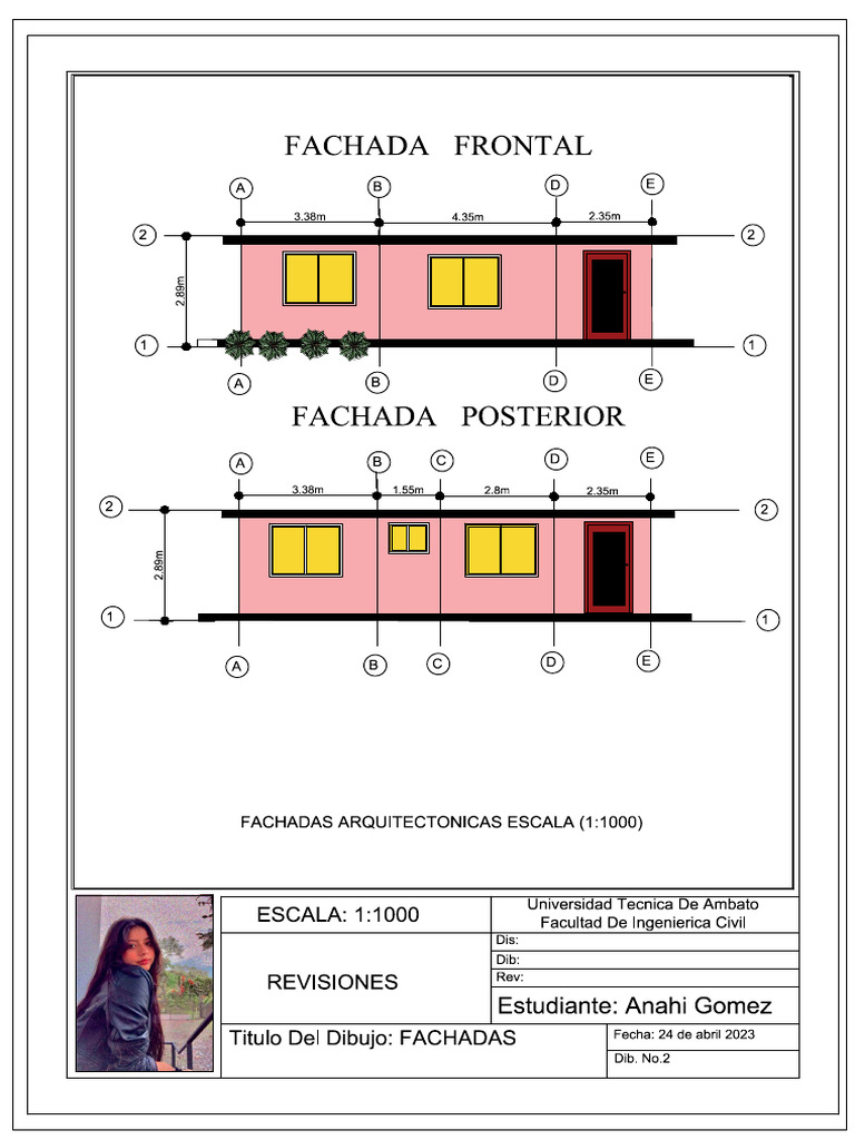 AUTOCAD FACHADAS | PDF