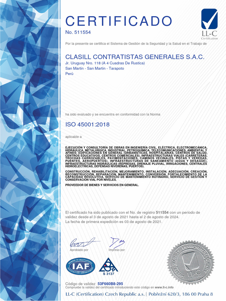 Clasill Iso 45 | PDF