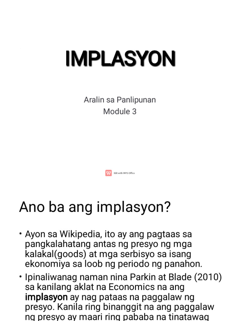 Implasyon Wps Office | PDF