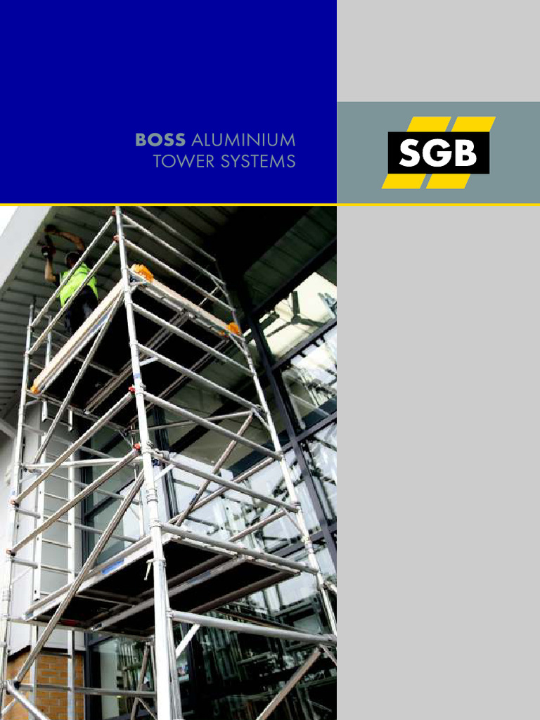 Boss Scaffold Tower Spec Sheet | PDF | Stairs | Door