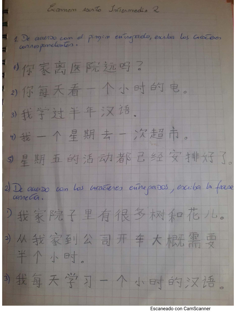 Examen Final Escrito Intermedio 2 | PDF