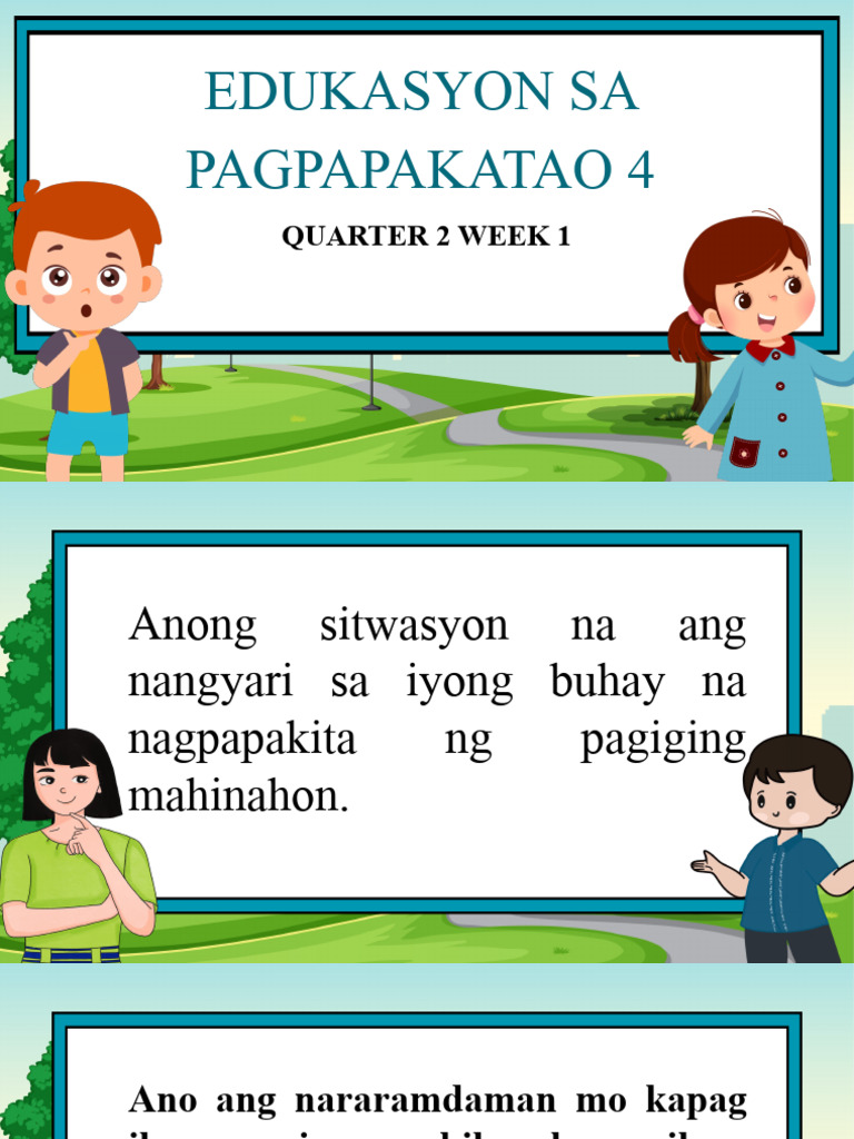 ESP Q2 Week 1 Day 5 | PDF