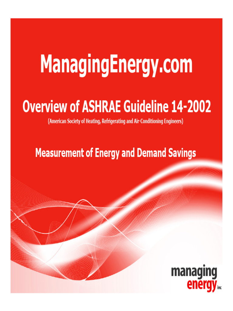 ASHRAE Guideline 14-2002 | Download Free PDF | Coefficient Of ...