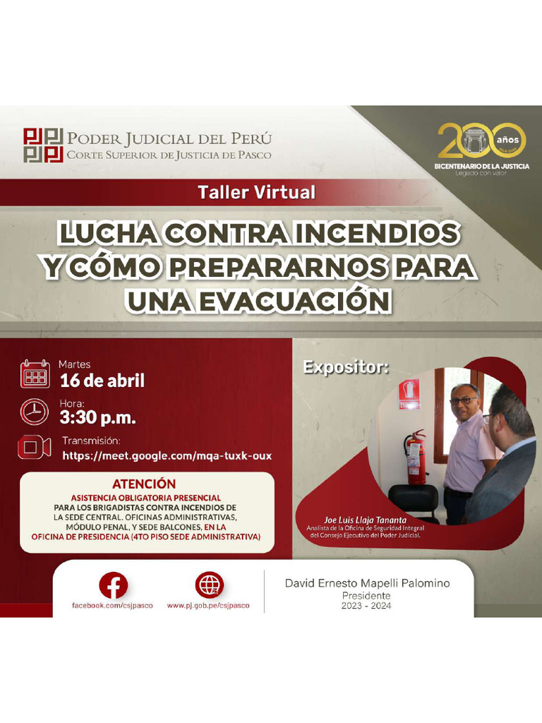 Flyer Taller Contra Incendios | PDF