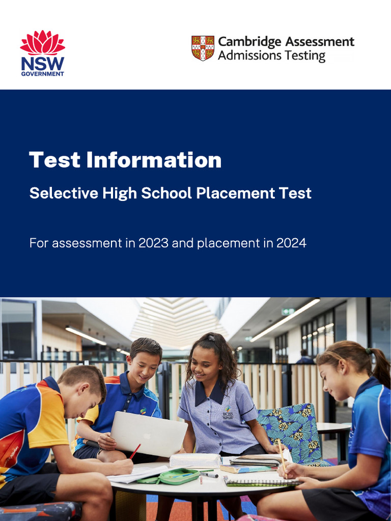 2023 NSW Selective High School Test Guide | PDF | Multiple Choice ...