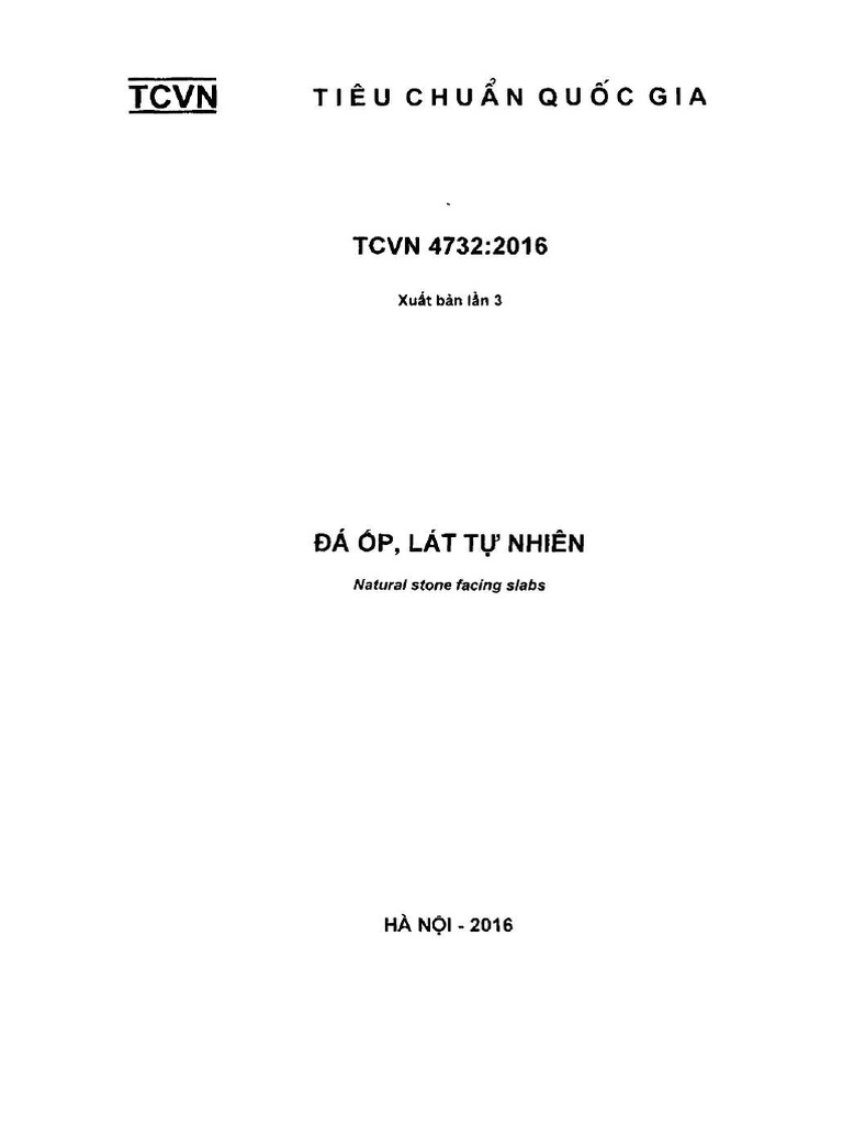 TCVN 4732 2016 - Da Op Lat Tu Nhien | PDF