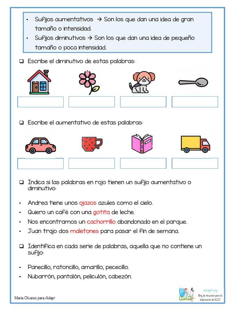 sufijos-aumentativos-y-diminutivos | PDF