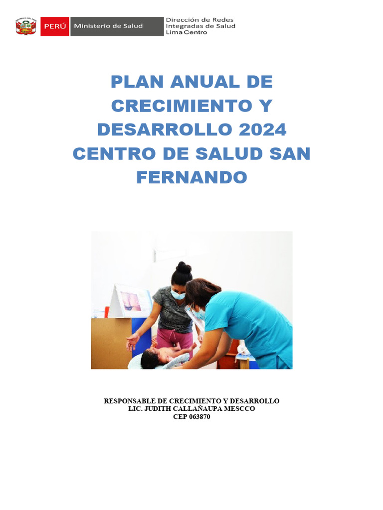 PLAN ANUAL CRED 2024 LISTO | PDF | Desarrollo infantil