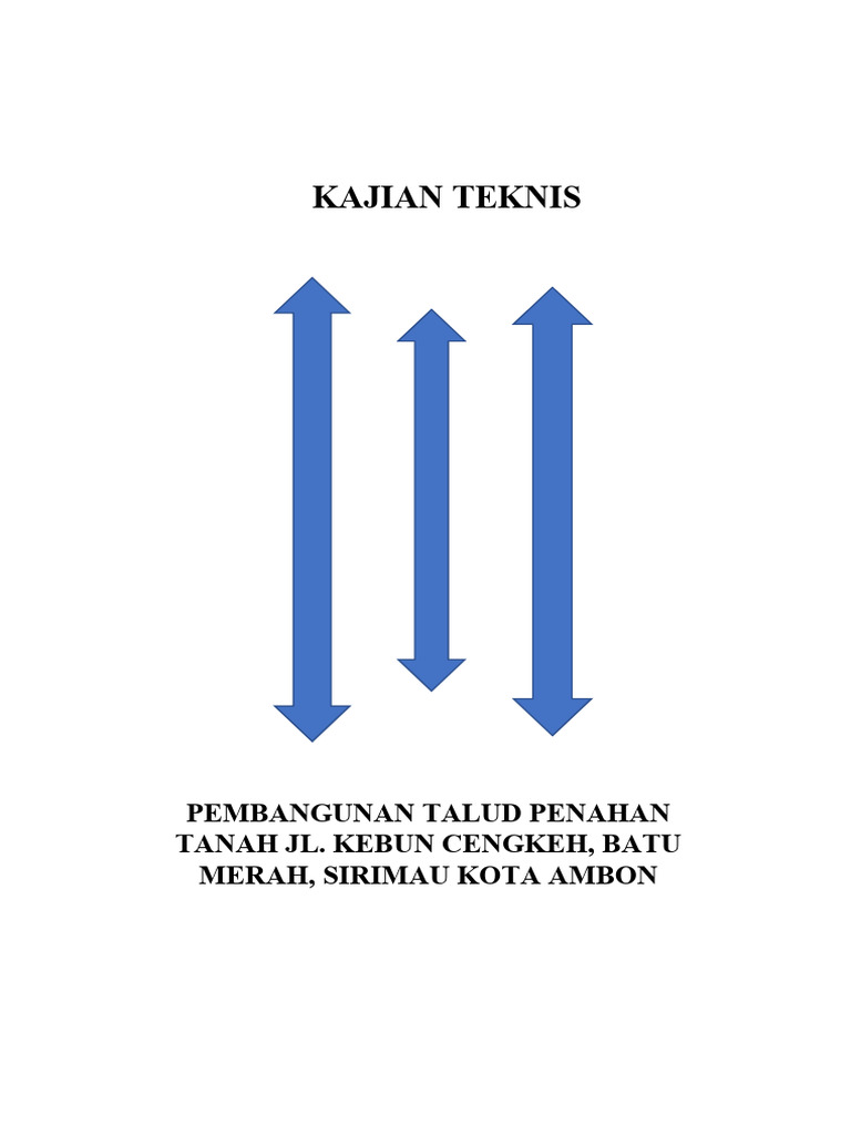 Talud Penahan Tanah Batu Merah Ambon | PDF