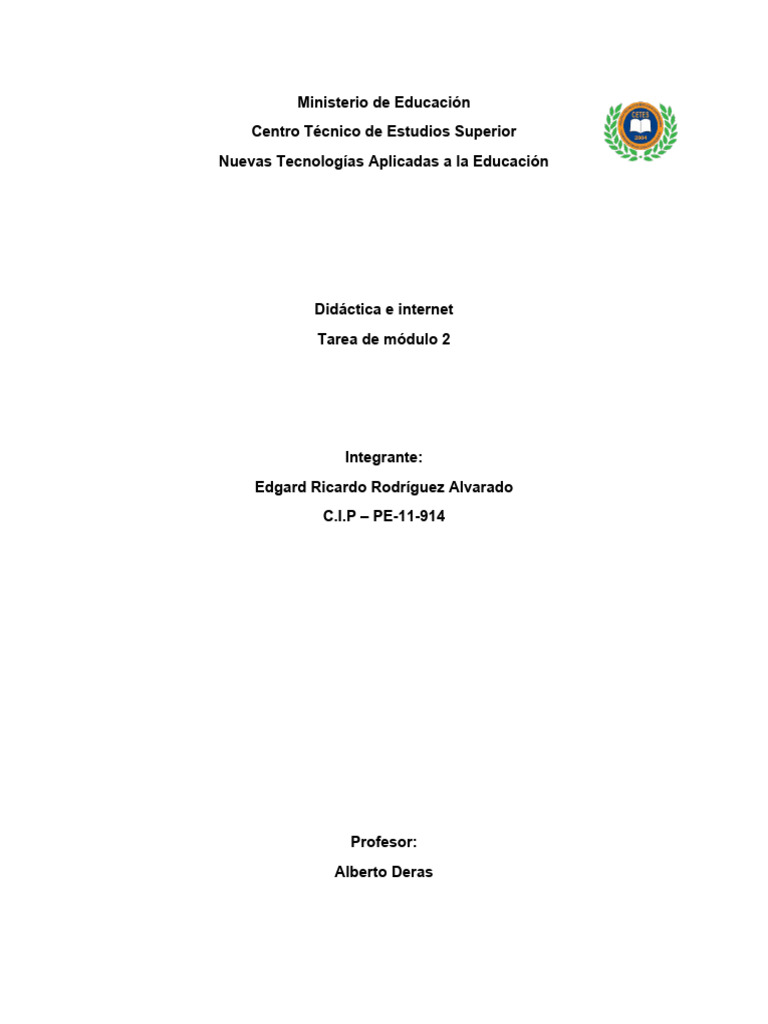 Edgard Rodriguez - PE-11-914 - DIDACTICA E INTERNET | PDF ...