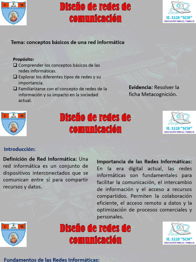 Sesión 01 - 4to - Conceptos Basicos de Red Informatica | PDF | Red de computadoras | Modelo osi