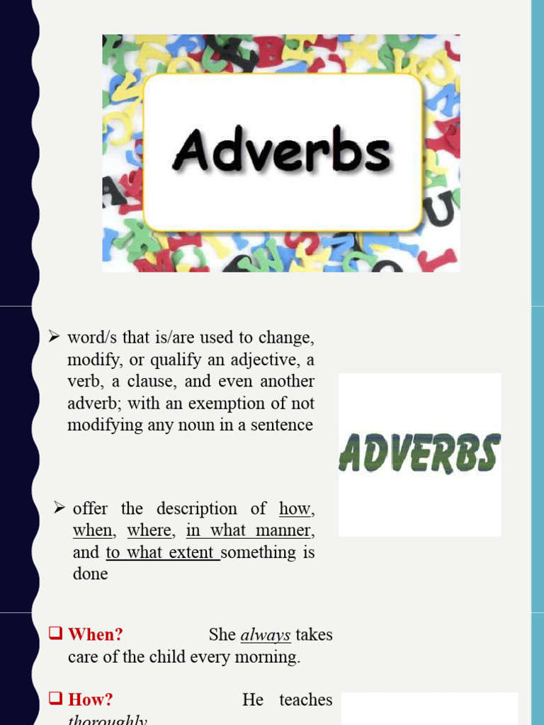 Forms and Classifications of Adverbs | Download Free PDF | Adverb ...